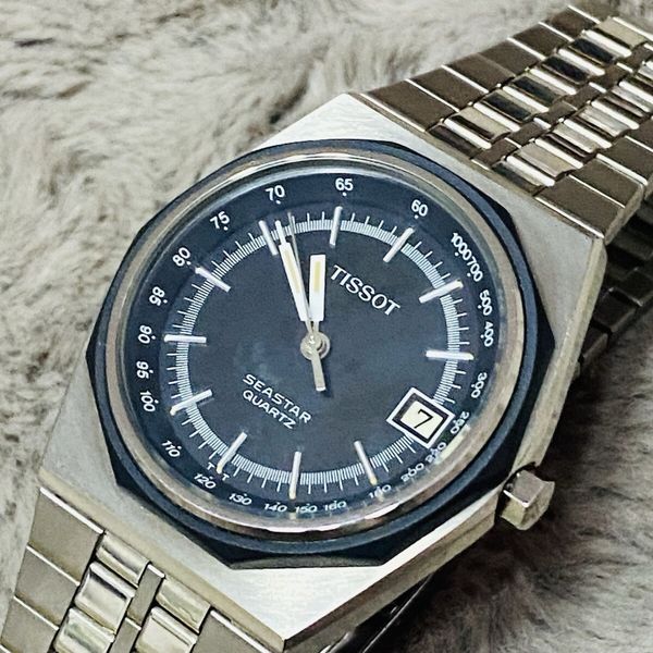 RARE Vintage Tissot F1 Seastar Quartz Mens Watch,Swiss Made, Old Stock ...