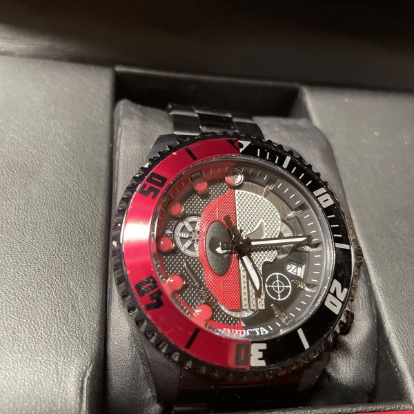 Invicta Watch Swiss 47mm Marvel Deadpool Punisher 27737 Limited Edition ...