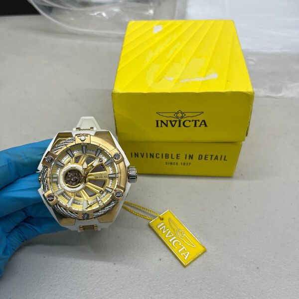 Invicta S1 Rally Automatic Gold Dial Open Heart Men's Watch - Gold ...