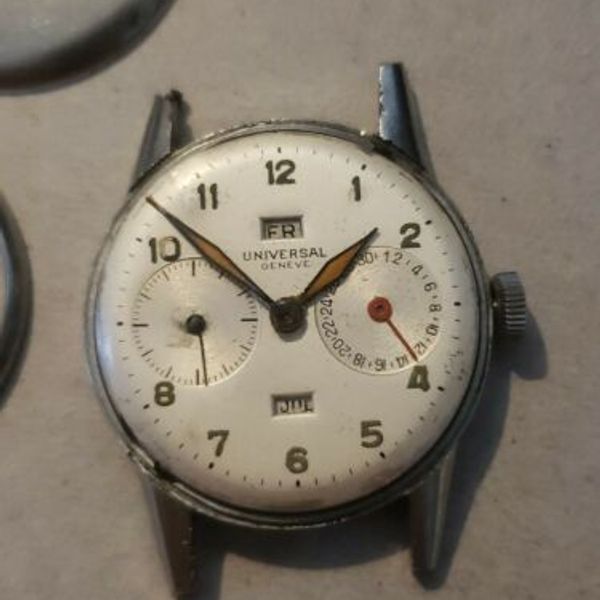 Vintage Universal Geneve Cal 291 Calendar Mens Watch As is for parts/repair | WatchCharts ...