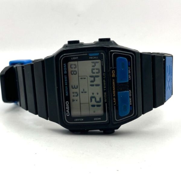 Vintage Casio XS Winter Sports Digital Watch XC-30 Wide Temp LCD 30 Lap ...