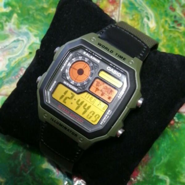 Casio AE1200 Pro Modded Genuine Casio Double Color Modification ...