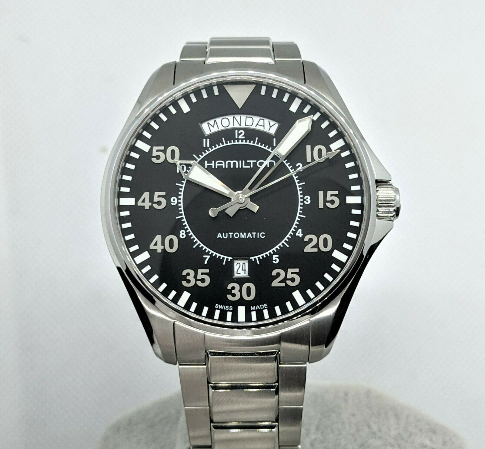 Hamilton H64615135 Pilot Day Date Khaki Auto 42mm 2021 Box Papers ...