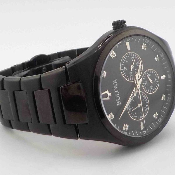 BULOVA CLASSIC MULTIFUCTION BLACK DIAL MEN'S WATCH 98D173 $550.00 ...