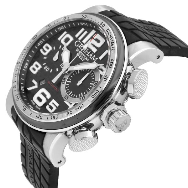Graham Silverstone Stowe Classic Black Dial 48mm Automatic Mens Watch ...