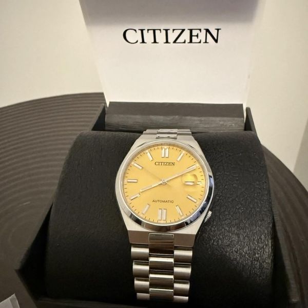 [WTS] Citizen Tsuyosa 40mm Yellow Dial $199 | WatchCharts Marketplace