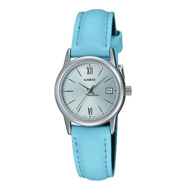Casio LTP-V002L-2B3 Leather Band Analog Womens Watch LTP-V002 New ...