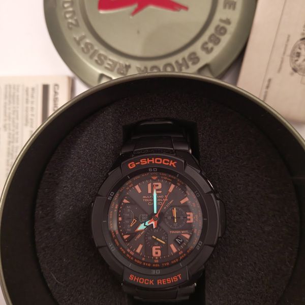 Casio G-SHOCK Sky Cockpit Tough Solar Men's Black Watch GW-3000B-1A ...