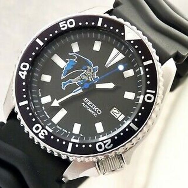 Seiko Batman Dark Knight Automatic Submariner Scuba Diver Date Watch ...