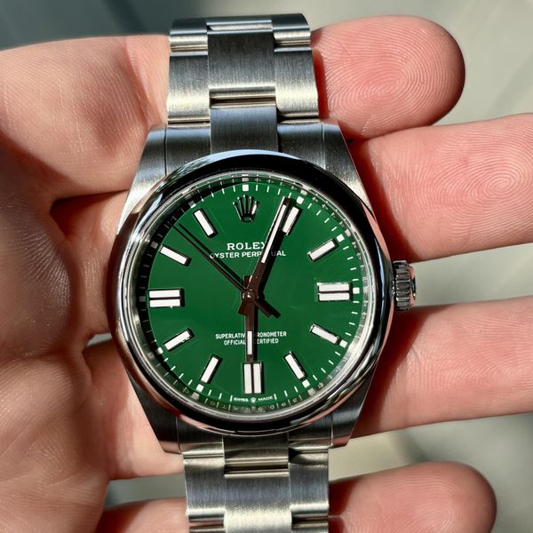 [WTS] Rolex OP41 Green- Brand New | WatchCharts Marketplace