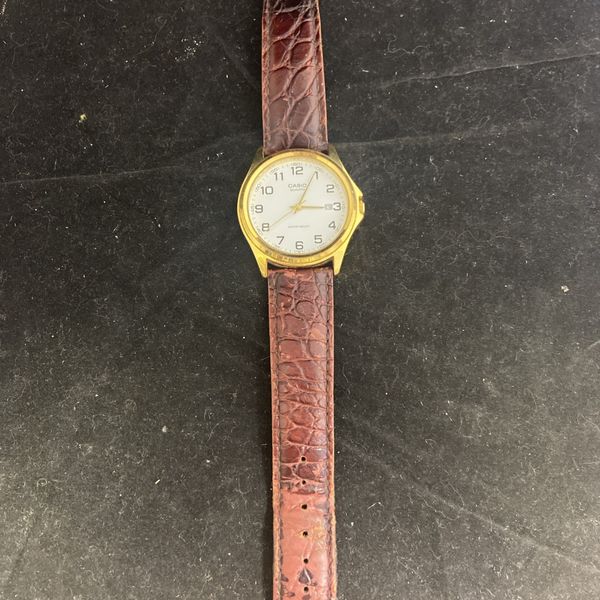 Vintage Watch CASIO 1332 MTP-1188 Japan Gold Plated Quartz Rare Men's ...