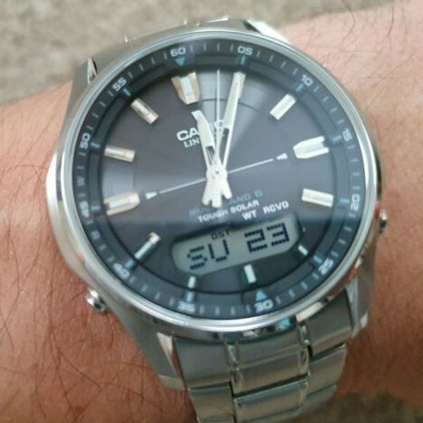 Casio LINEAGE LCW-M100DSE-1AER solar powered, radio controlled watch ...