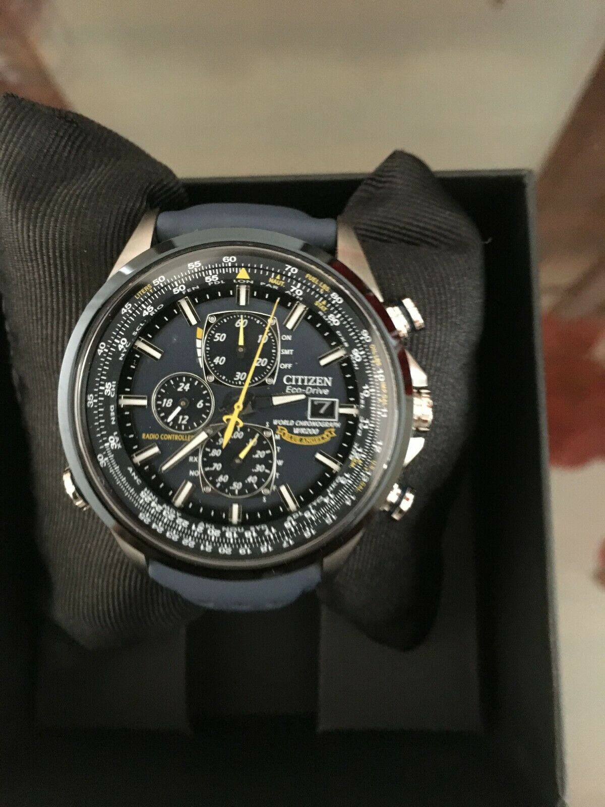 Citizen Eco-Drive Men's Blue Angels Atomic Chronograph 42mm Watch ...