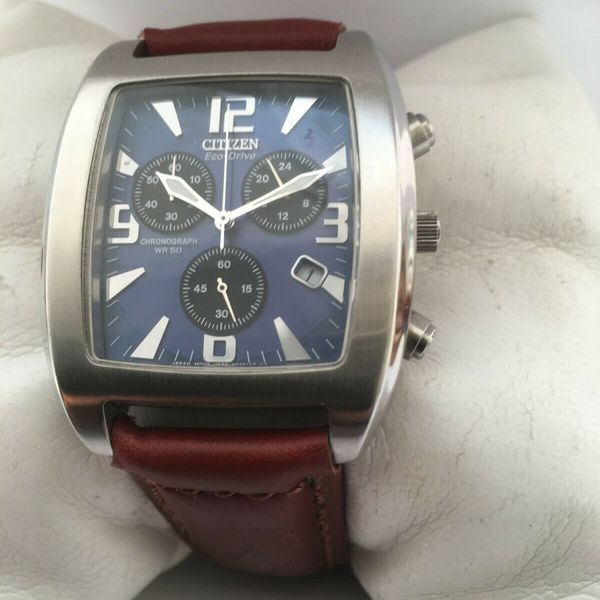 Citizen Men's Eco Drive Chronograph Date Blue Dial H500-S013551 Lstrap ...