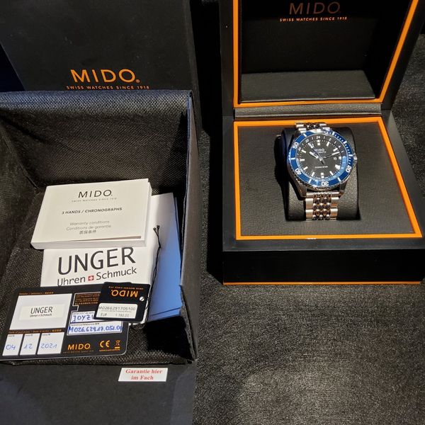 Mido Ocean Star GMT 44mm; first owner with original box, papers ...