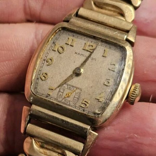 Vintage Gents Hamilton 987a Manual Wind Gold Filled Watch - Working ...