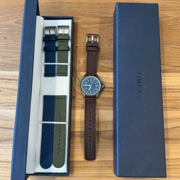 Huckberry x Timex Titanium Automatic Field Watch - Black Dial ...