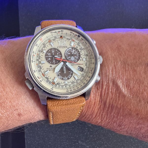 CITIZEN Eco-Drive Radio Controlled Aviator Chronograph with Box and ...