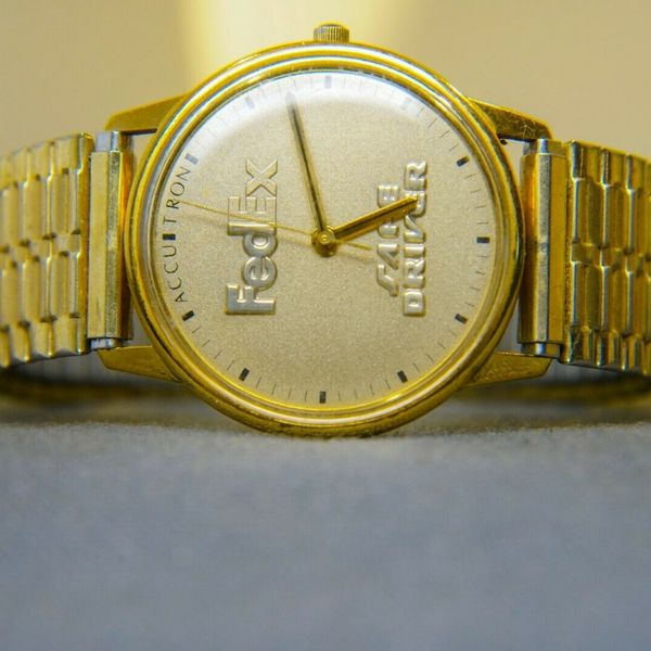 Bulova Accutron Watch, Vintage FedEx Safe Driver Quartz Accutron Award ...