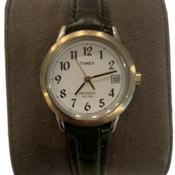 Timex T2H491, Women's Easy Reader 2-Tone Indiglo, Date - New Battery ...