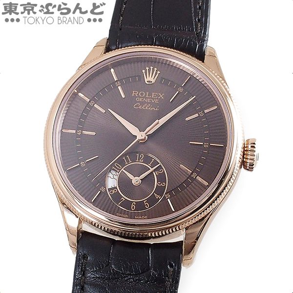 Rolex ROLEX Cellini dual time clock wristwatch men's self-winding K18PG ...
