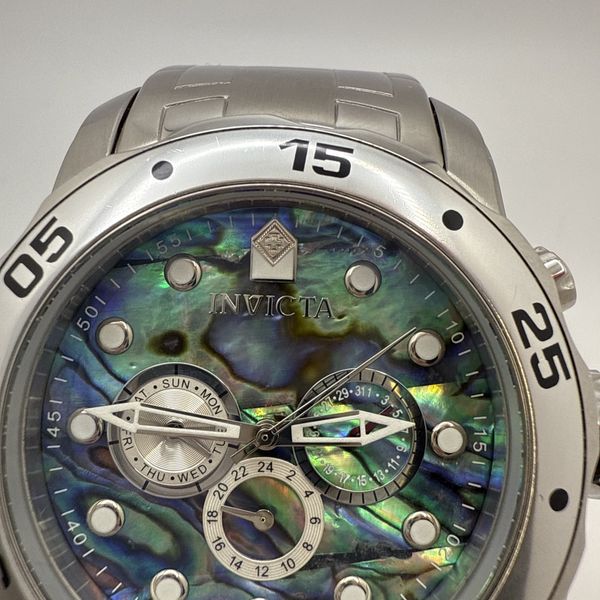 Invicta Pro Diver Special Edition 23191 MOP Abalone Chronograph Quartz ...