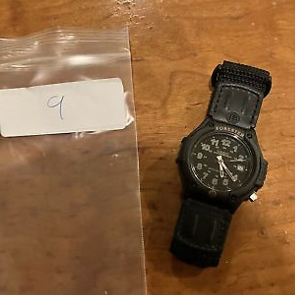 Casio Forester Water Resistant FT-500WC-1B Mens Black Cloth Strap ...