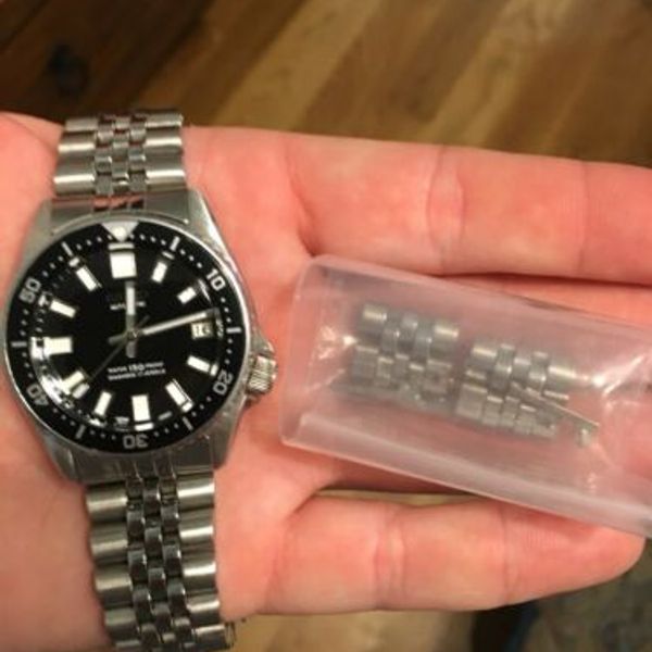 SEIKO DIVE WATCH 62MAS MOD. 38mm. Jubilee Bracelet. Automatic Skx Style ...