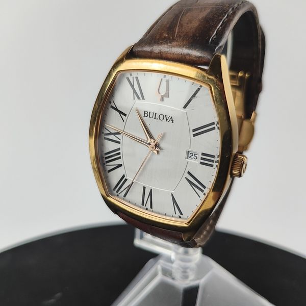 Bulova Classic Ambassador Silver Dial Stainless Steel Watch - Gold Tone ...