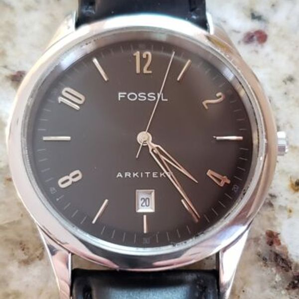 Mens Fossil Arkitekt Watch FS-3038, new battery. Great condition ...
