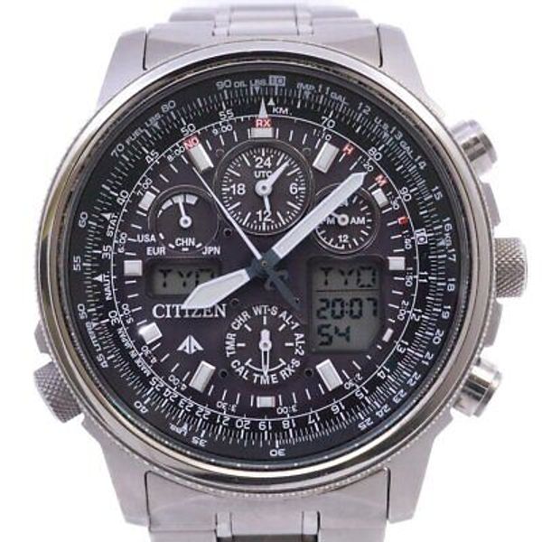 Citizen Promaster Sky PMV65-2271 Eco Drive Solar Titanium Chronograph ...