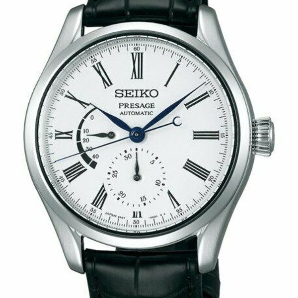 New Seiko Presage Enamel White Dial Roman Numerals SPB045 Automatic ...