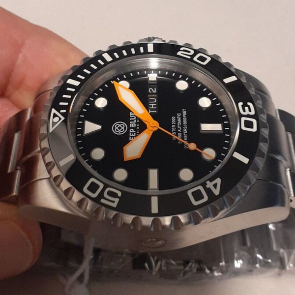 DEEP BLUE MASTER 2000 DAY DATE AUTOMATIC DIVER, SWISS ETA 2836-2, BRAND ...