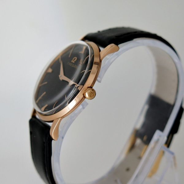 OMEGA, 18kâ solid rose gold, rare hand-wound cal. 511, mens vintage ...