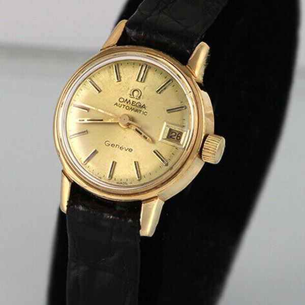 OMEGA Geneve Automatic Watch, Omega Crown, 24 Jewel Movement, Serviced ...
