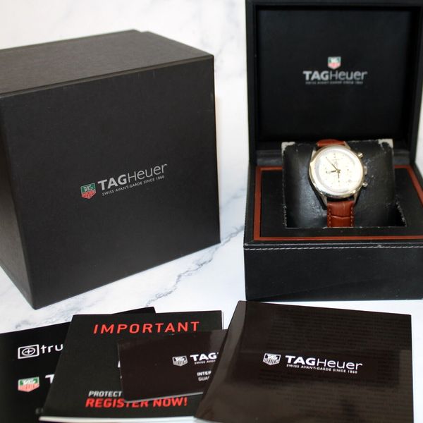 TAG Heuer CV2110 Carrera Automatic Chronograph Strap Watch-- Orginal ...