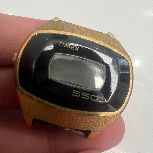GENTS VINTAGE TIMEX SSQ LCD / LED GOLD PLATED WRISTWATCH | WatchCharts ...