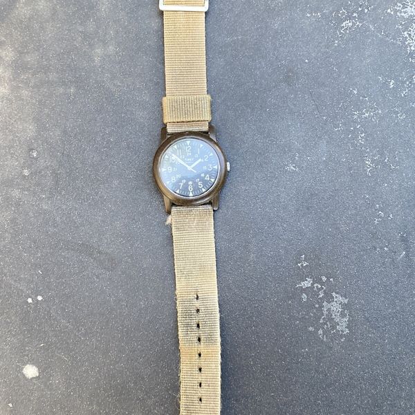 Vintage Timex Quartz MacGyver Camper Military Field Mens Watch ...