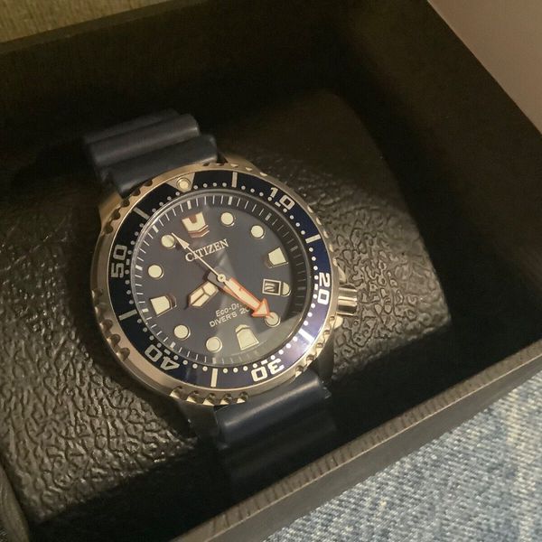 citizen eco drive mens 200m (660feet) diver watch navy blue beauty near ...