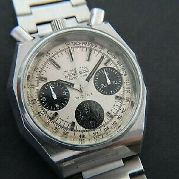 VTGE RARE CITIZEN 8110 BULLHEAD SPIDER PANDA CHRONOGRAPH. FULLY ...