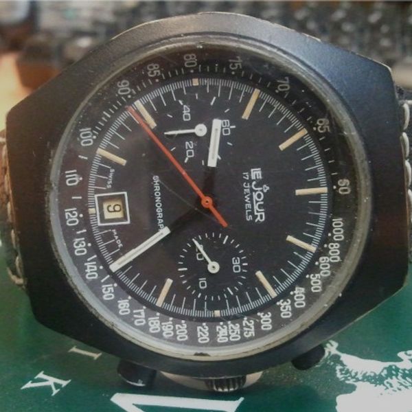 Reduced! LeJour Chronograph w/Valjoux 7734 - Project with Extra Parts ...