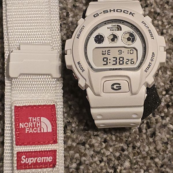 Supreme THE NORTH FACE CASIO G-SHOCK DW-6900NS-7JR White Wristwatch ...