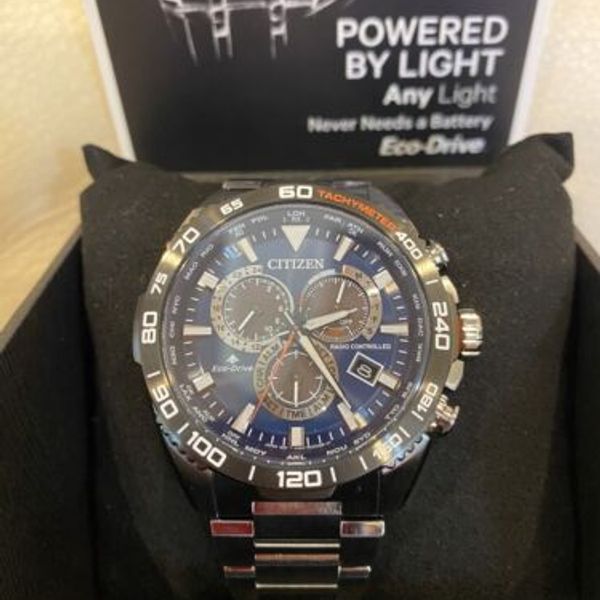 CITIZEN CB5034-58L Men's Eco-Drive Radio Controlled A.T. Chronograph ...