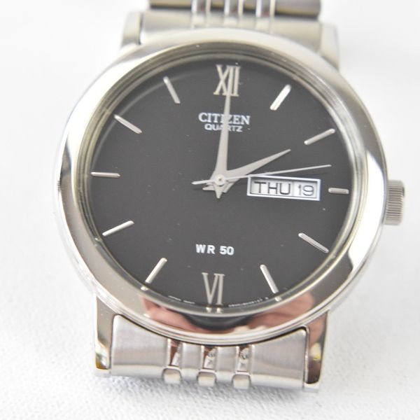 Citizen Gents Watch & Cuff link Set Boxed 161031074 Working Order ...