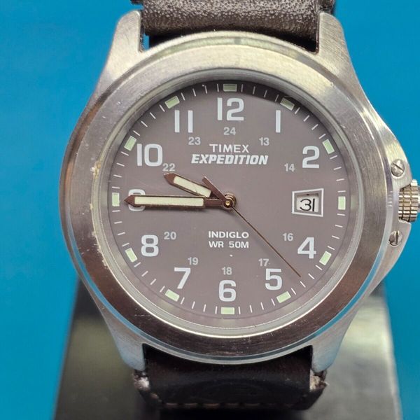 Working Timex Indiglo Field Metal 40mm Men's Wristwatch T40091 ...