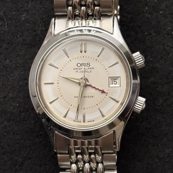Vintage Oris Wrist Alarm 17 Jewels Menâ s Watch | WatchCharts Marketplace