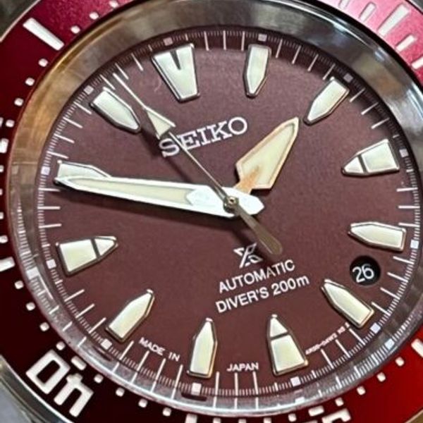 Seiko Prospex Red Dial Automatic Diver's 200M Men's Watch SRPL11K1ð ...