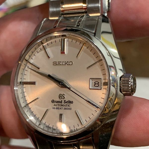 Polished GRAND SEIKO Mechanical Hi-Beat 36000 Watch SBGH001(9S85-00A0 ...