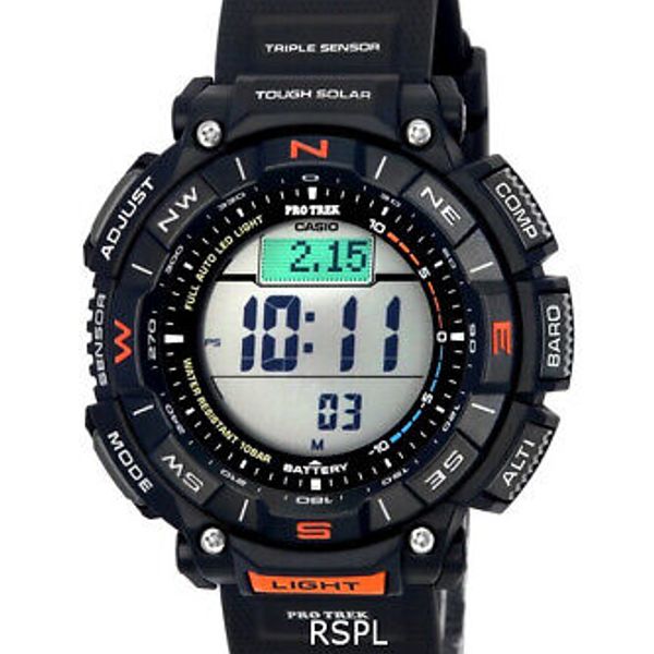 Casio PRO TREK Direction Bezel Digital Compass Barometer PRG3401 100M ...