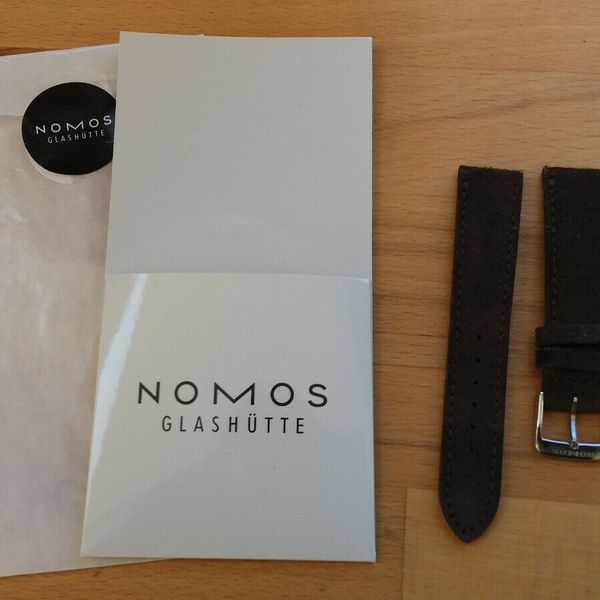 NOMOS STRAP e.g. for tangent Dark Brown Size S Original and New ...